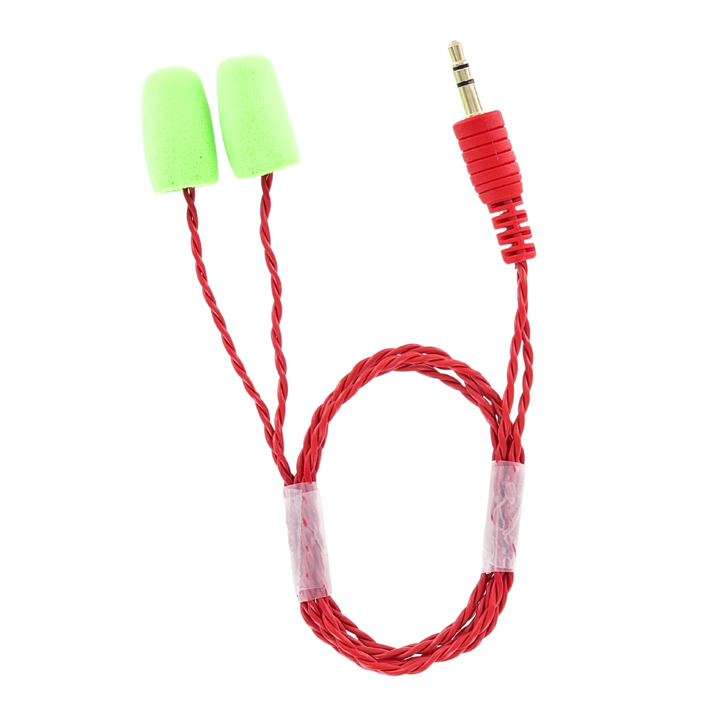 EAR MOLD - FOAM STEREO WITH 18" CORD – Racing Electronics