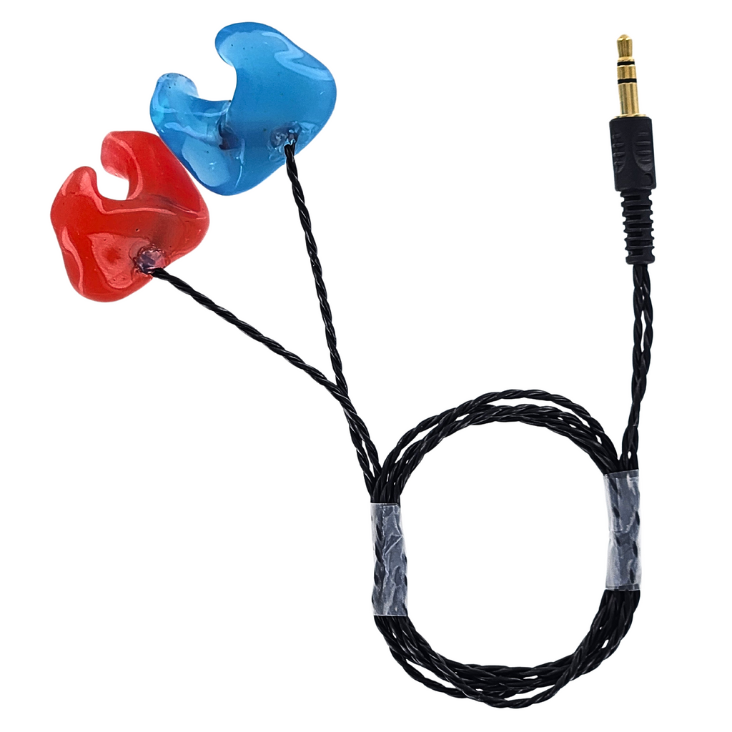 EAR MOLD - CUSTOM STEREO WITH 18" CORD – Racing Electronics